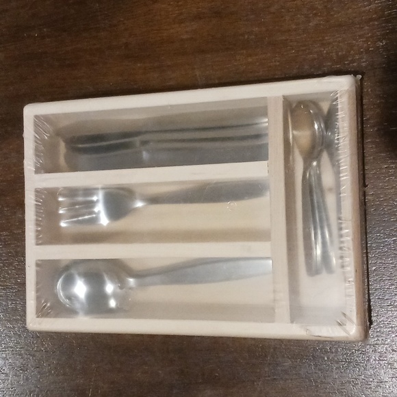 IKEA | Other | Ikea Child 3 Silverware Set 6 Piece With Wooden Tray | Poshmark